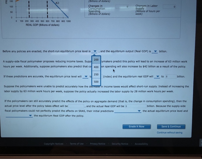 Solved The following graph shows the aggregate demand (AD) | Chegg.com