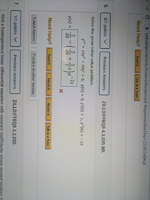 Solved C w ebassign.net/web/Student/Assignment | Chegg.com