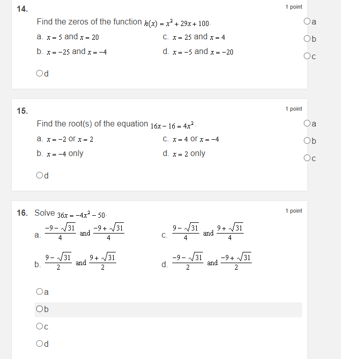 Solved 4 Use The Graphs Of F X And G X To Determine All