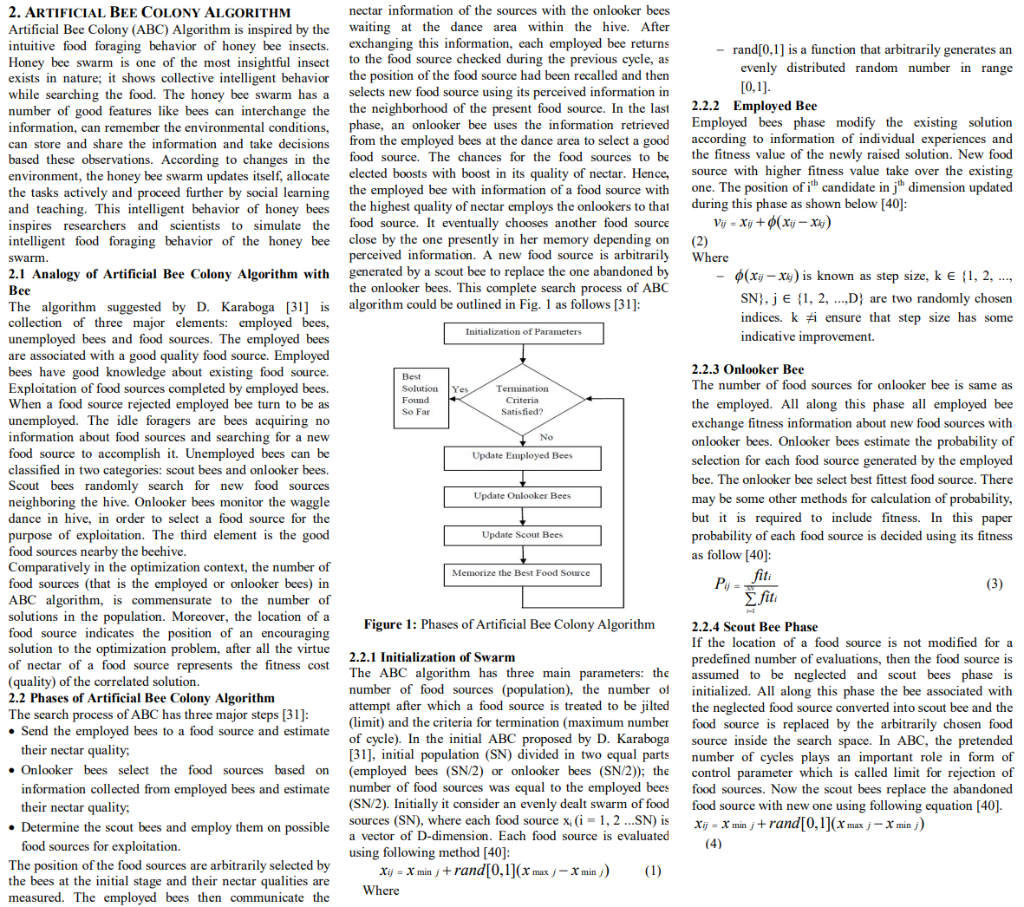 2 Artificial Bee Colony Algorithm Nectar Information