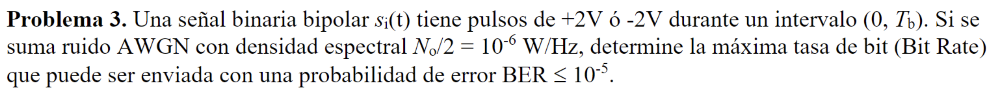 Solved A bipolar binary signal si(t) has pulses of | Chegg.com