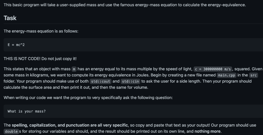 Solved In C++ please code the following and please submit an | Chegg.com