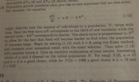 Solved #1) Population Growth (adapted from Problem 1.6 in | Chegg.com