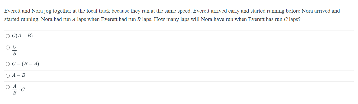 Solved Everett and Nora jog together at the local track | Chegg.com