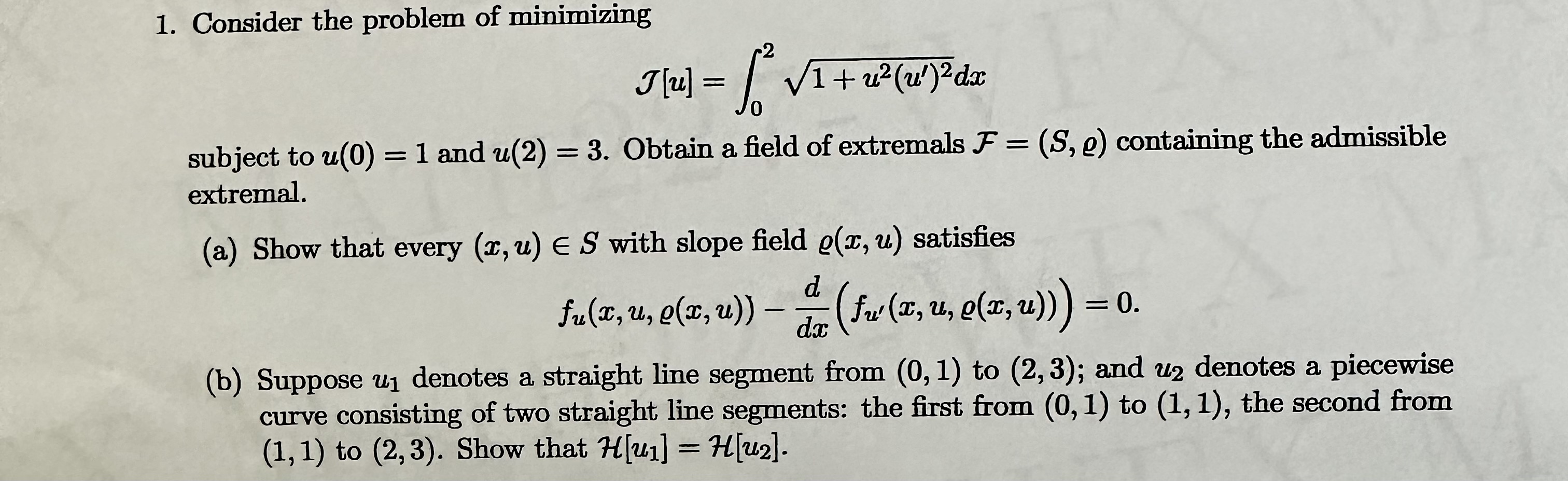 Solved 1. Consider the problem of minimizing | Chegg.com
