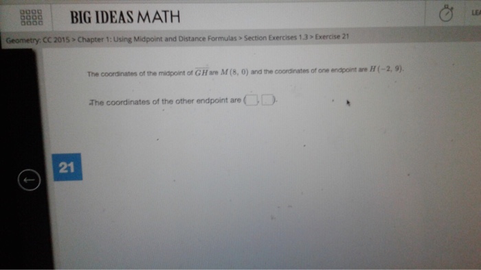 Solved BIG IDEAS MATH Geometry CC 2015 Chapter 1: Using | Chegg.com