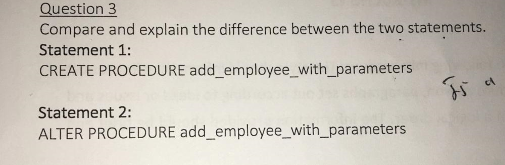 Solved Question 3 Compare and explain the difference between | Chegg.com