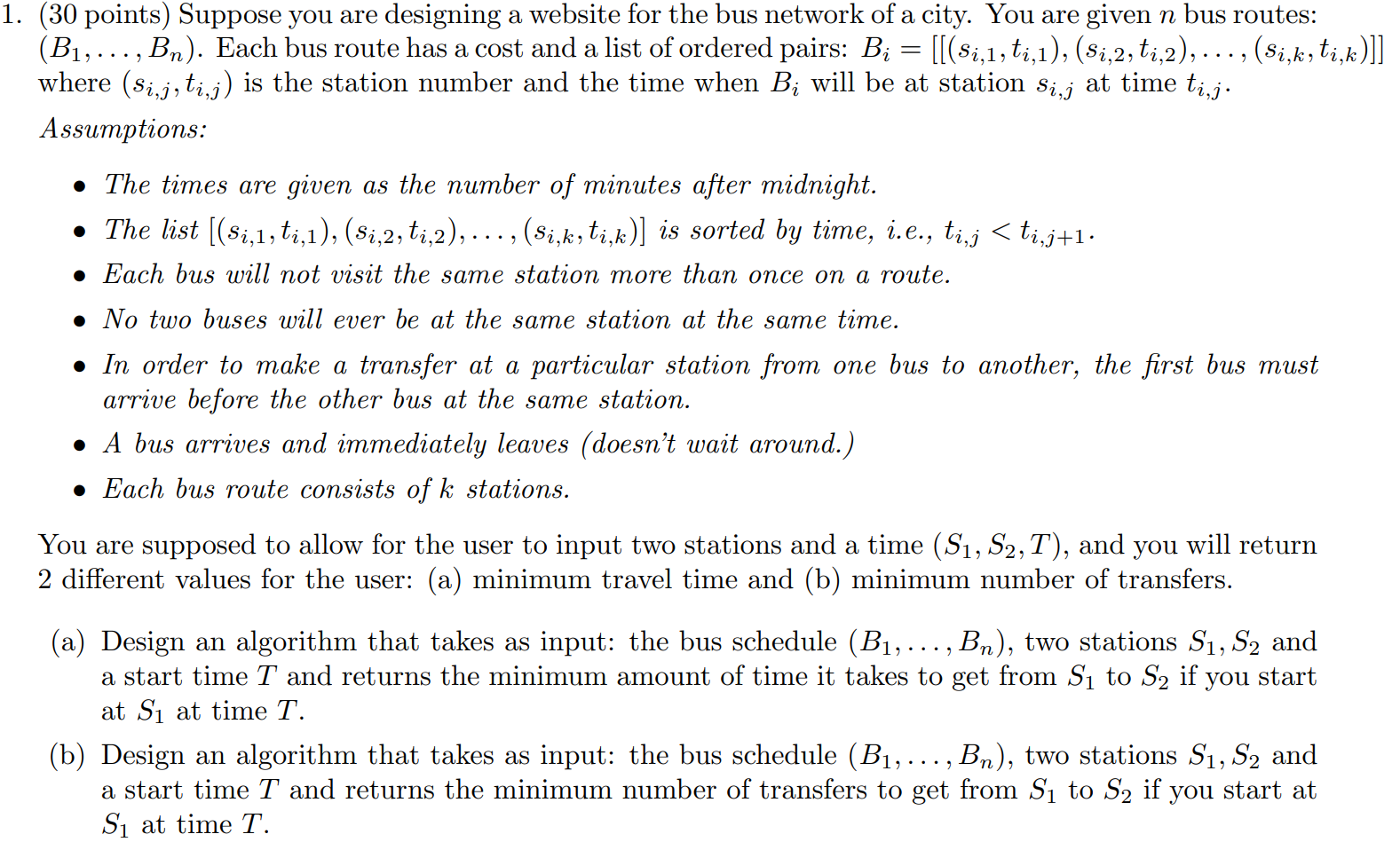 Solved (30 points) Suppose you are designing a website for | Chegg.com