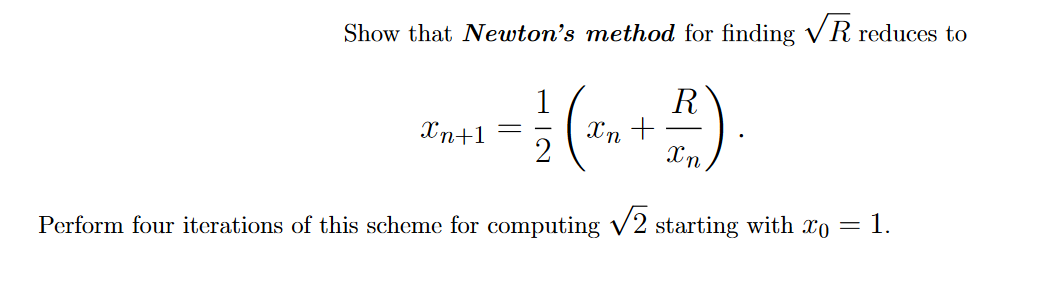 Solved Numerical methods - perform 4 iterations not 3, I | Chegg.com