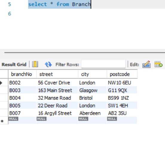 select ∗ from Staff2 Result Grid | 䀠 ㄴ. Filter | Chegg.com