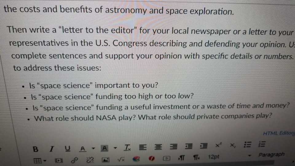 Space Program Benefits