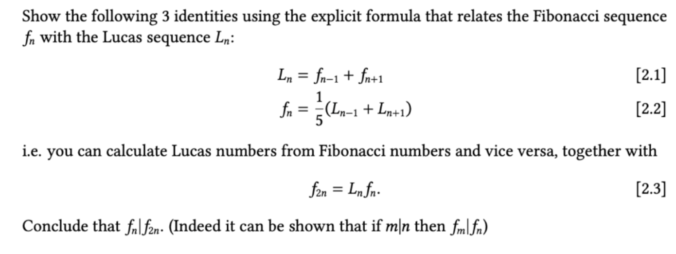Solved Show the following 3 identities using the explicit | Chegg.com