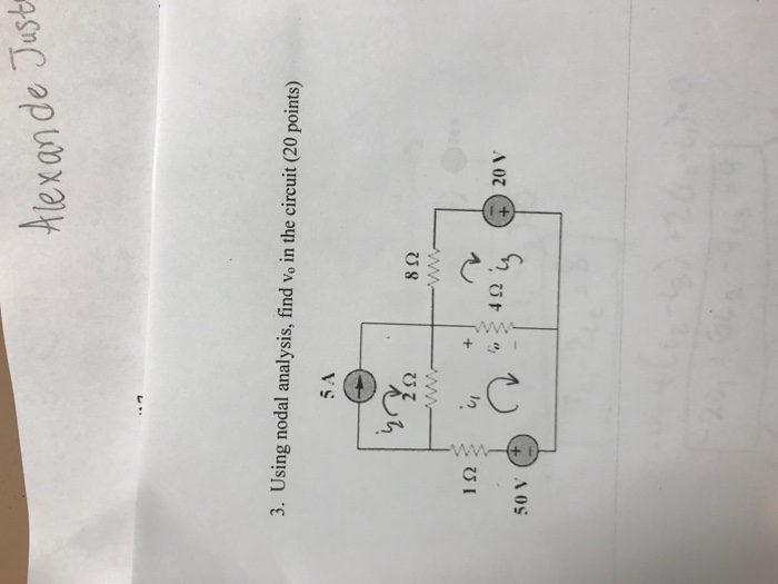 Solved Using nodal analysis, find V_o in the circuit | Chegg.com