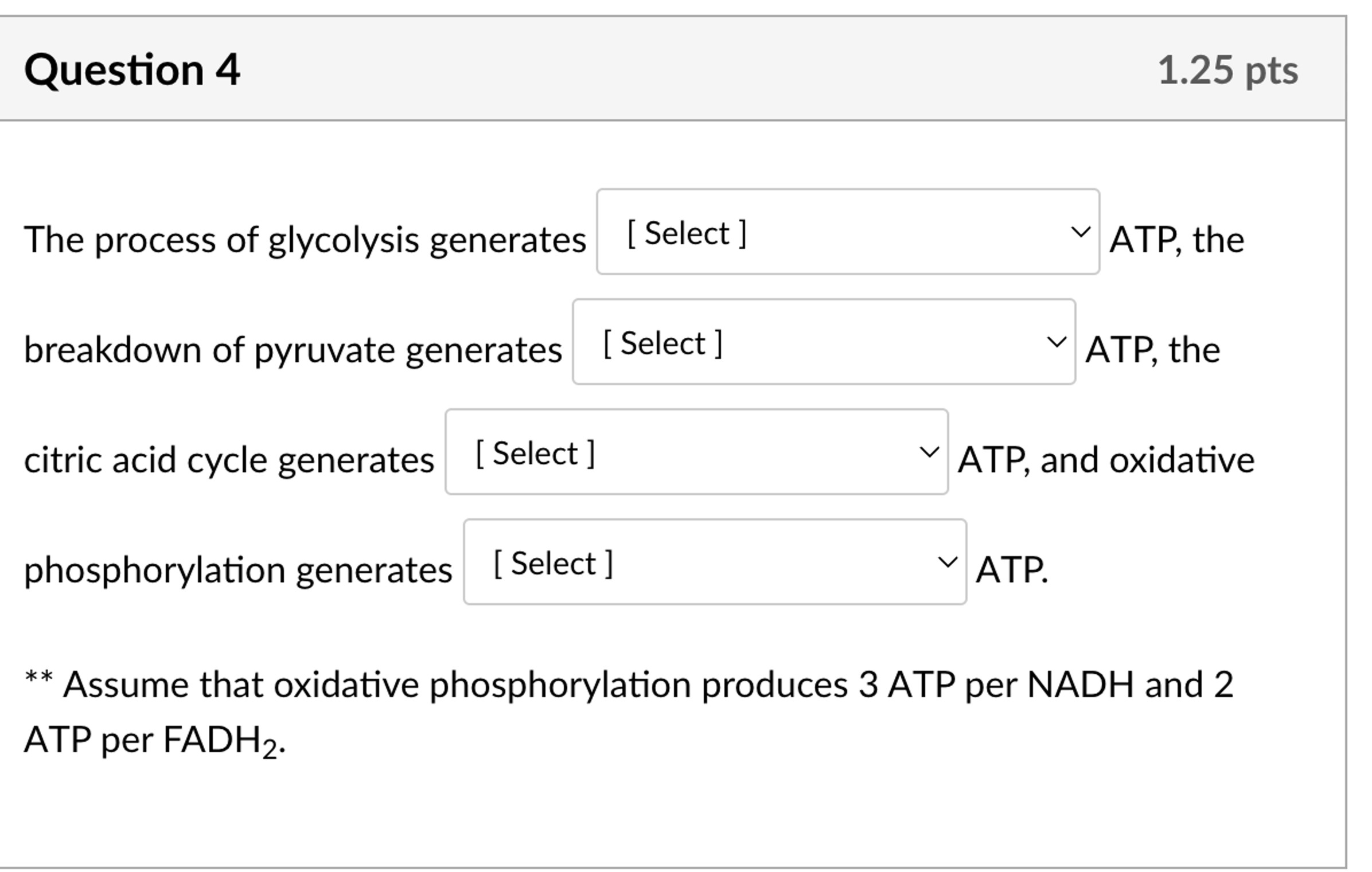 Solved Question 41.25ptsThe process of glycolysis | Chegg.com