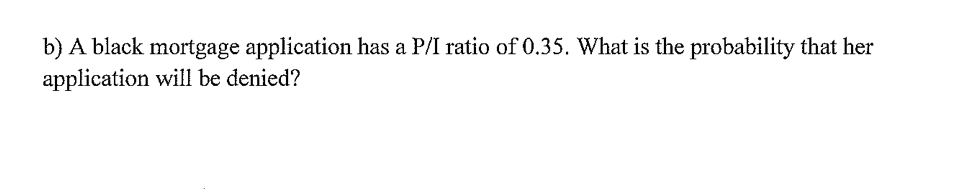 Solved 1) Consider the following probit model: Pr( deny | Chegg.com