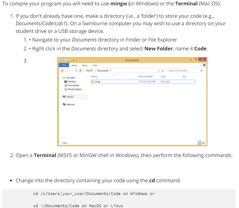 Solved Compile Your Program Using Gcc Hello world c List Chegg