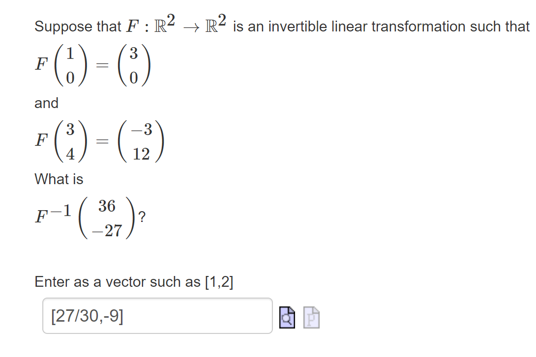 Solved Suppose that F:R2→R2 is an invertible linear | Chegg.com