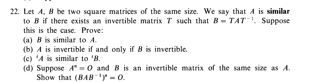 Solved 22. Let A,B be two square matrices of the same size. | Chegg.com