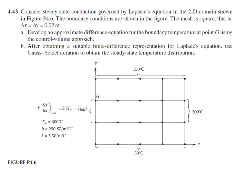 Solved 4 43 Consider Steady State Conduction Governed By