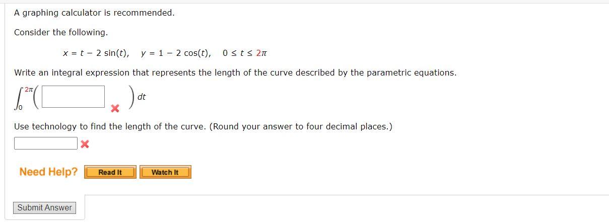 Solved A graphing calculator is recommended. Consider the | Chegg.com