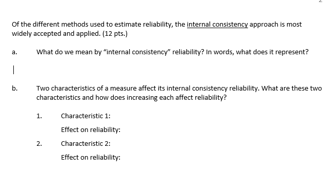 Solved of the different methods used to estimate | Chegg.com
