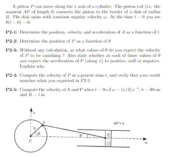 Solved Show me the steps to solve these problems:A piston I | Chegg.com