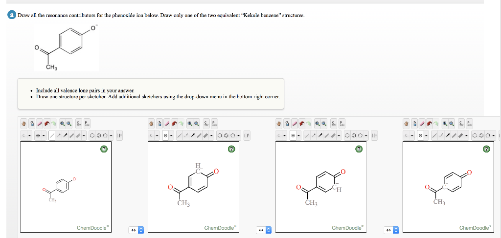 Solved Draw all the resonance contributors for the phenoxide | Chegg.com