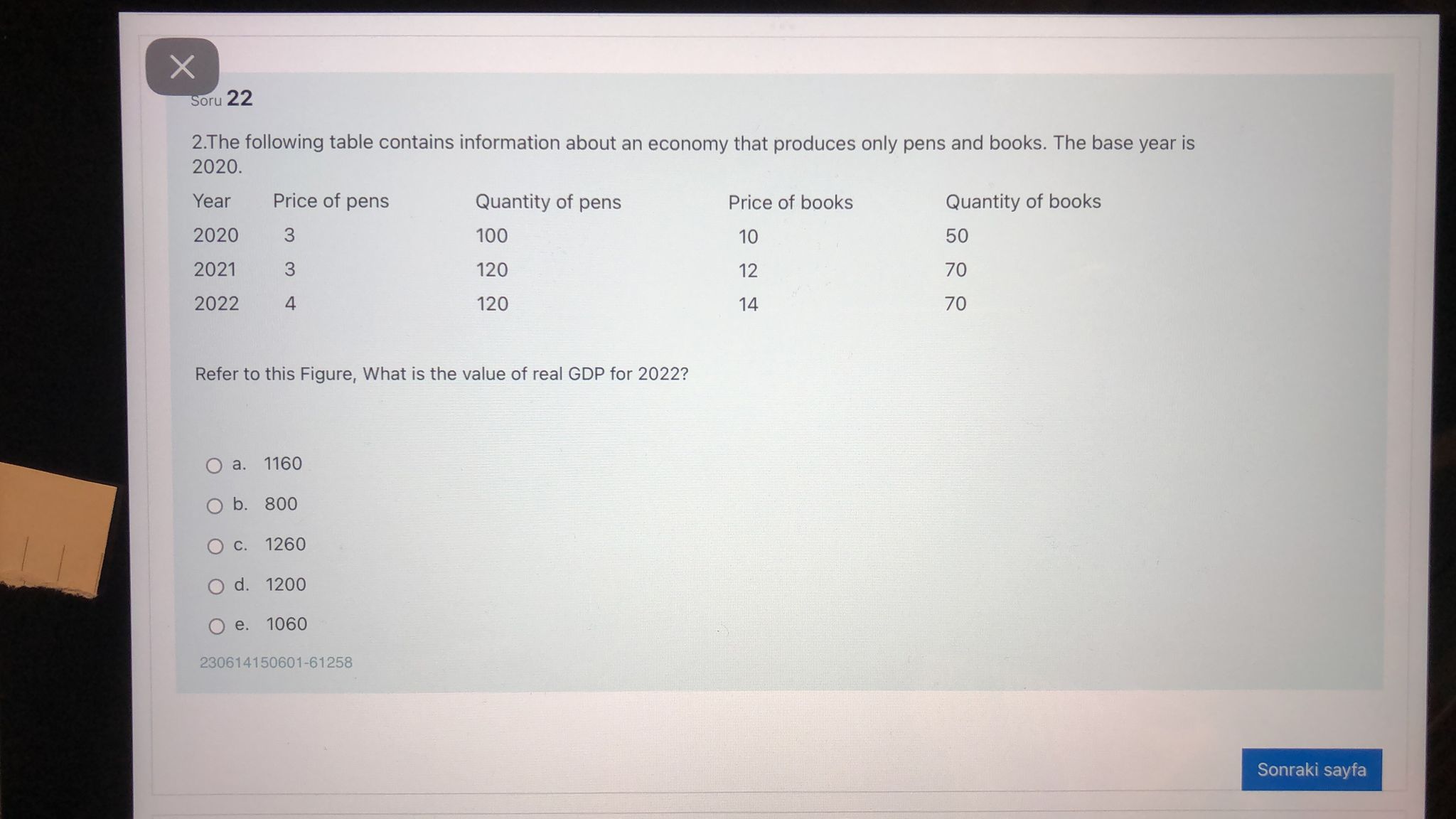 Solved 2.The following table contains information about an | Chegg.com