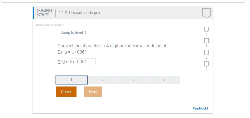Solved CHALLENGE ACTIVITY 1.1.1: ASCII code. | Chegg.com
