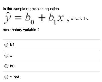 Solved In the sample regression equation what is the 1 | Chegg.com
