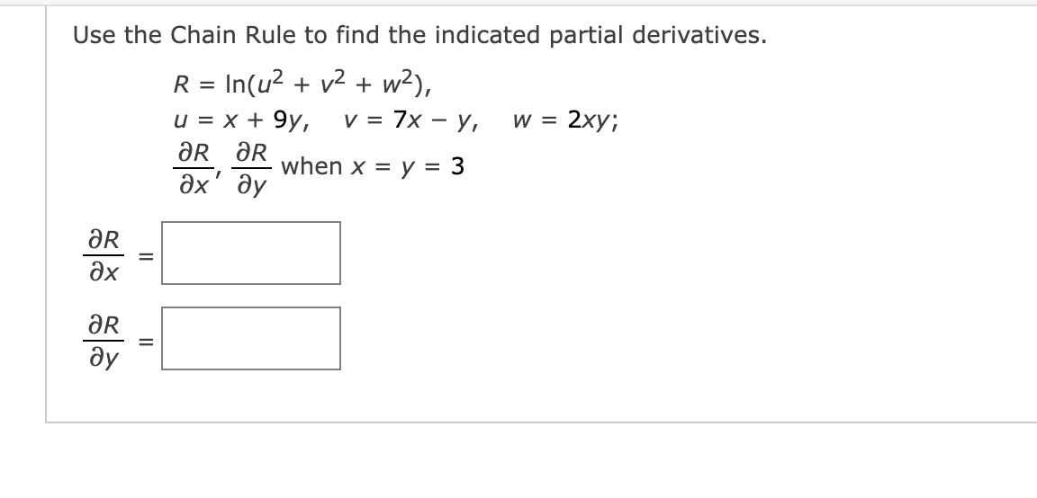Solved Use the Chain Rule to find the indicated partial | Chegg.com