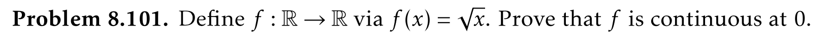Solved Problem 8.101. Define f:R→R via f(x)=x. Prove that f | Chegg.com