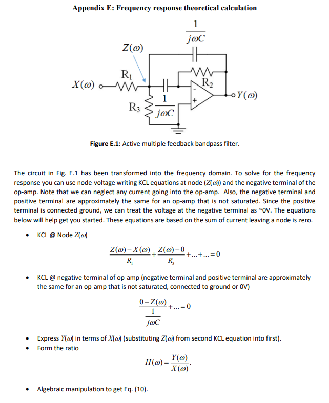 Solved 4.3 Verifying the theoretical frequency response Step | Chegg.com
