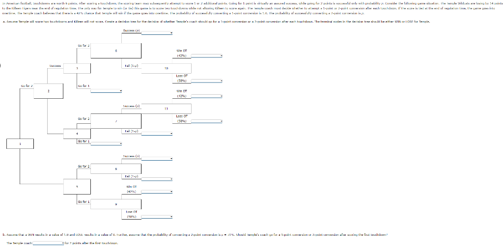 Solved In American football, touchdowns are worth 6 points. | Chegg.com