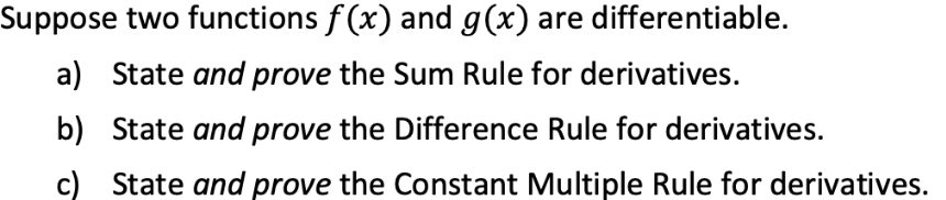 Solved Suppose two functions f(x) and g(x) are | Chegg.com