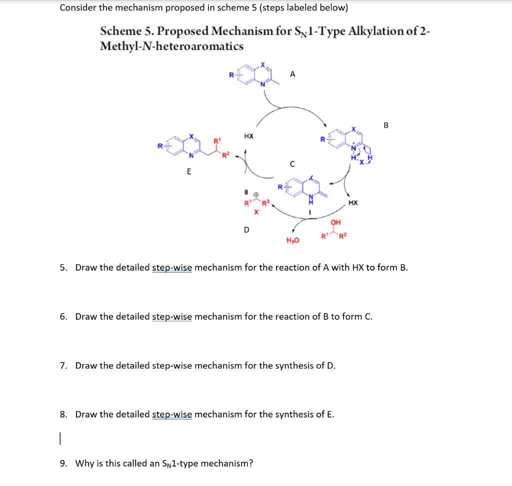 Solved Consider the mechanism proposed in scheme 5 (steps | Chegg.com