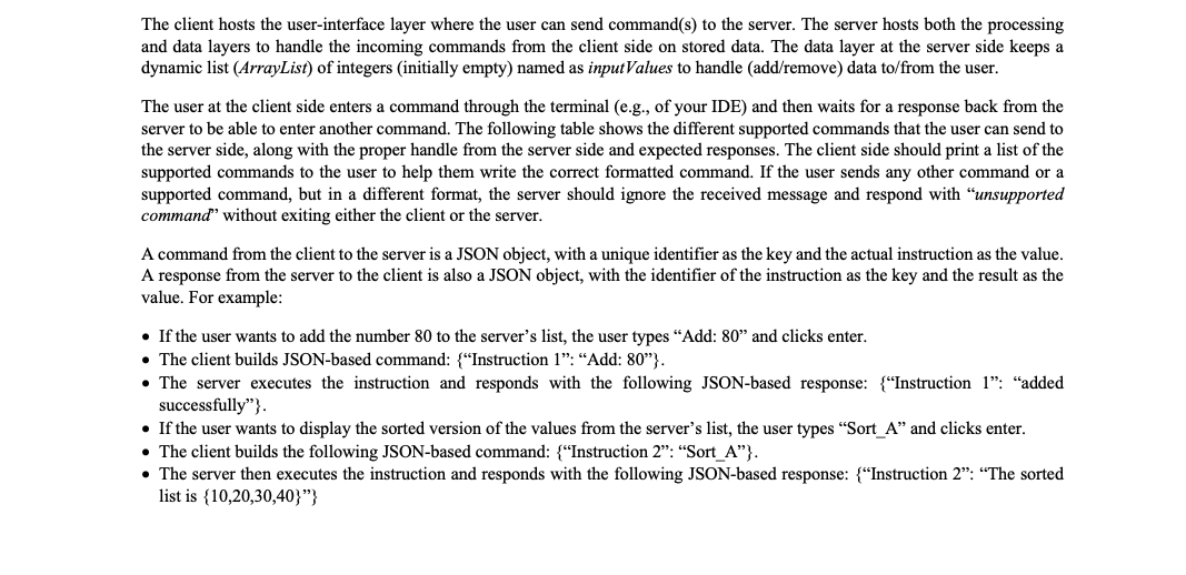 Solved In this assignment, you will update both client and | Chegg.com