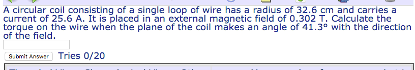 Solved A circular coil consisting of a single loop of wire | Chegg.com