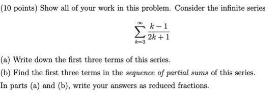 Solved (10 points) Show all of your work in this problem. | Chegg.com
