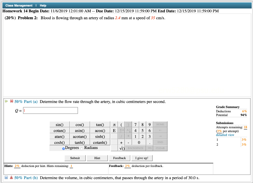 Solved Class Management | Help Homework 14 Begin Date: | Chegg.com