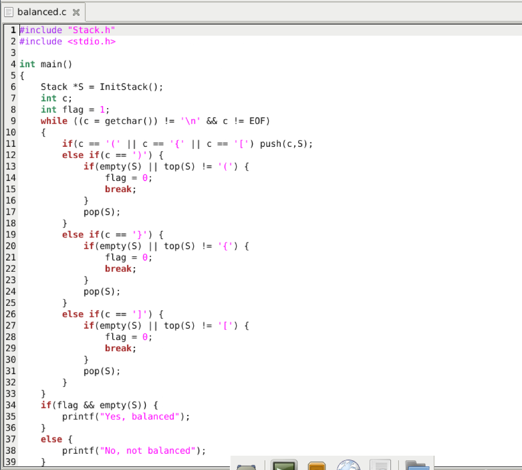 Solved Exercise 1: Balancing Brackets In this exercise you | Chegg.com