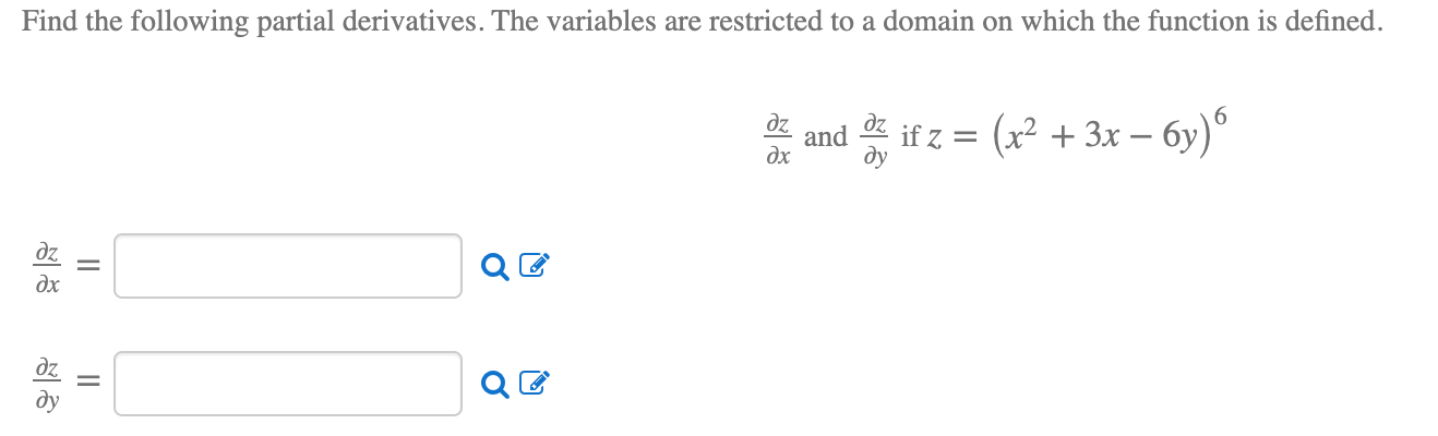 Solved Find the following partial derivative. The variables | Chegg.com