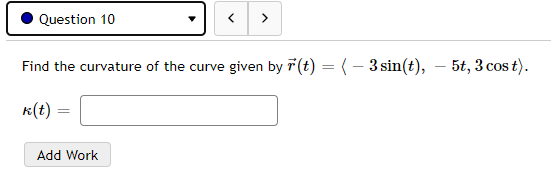 Solved Find the curvature of the curve given by | Chegg.com