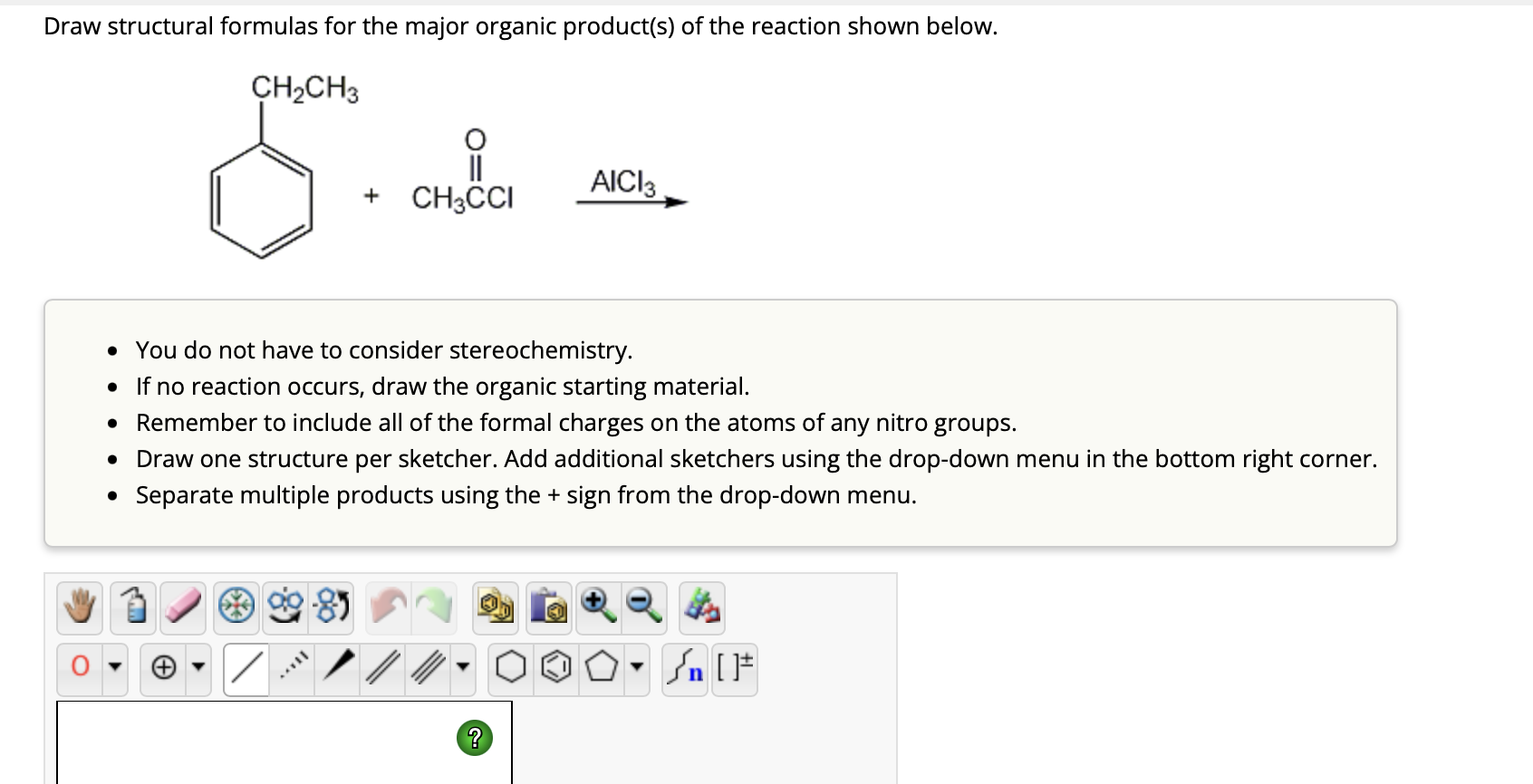 Solved Draw structural formulas for the major organic | Chegg.com