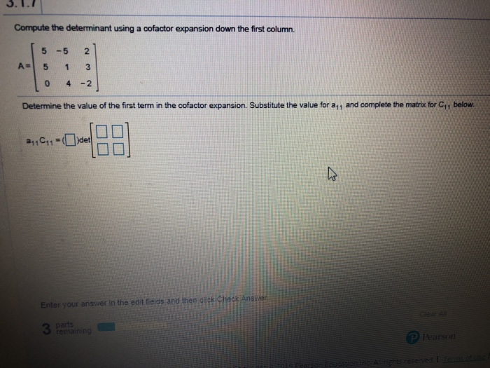 Solved Linear Algebra. Compute for a11c11/ a21c21/ | Chegg.com Solved Linear Algebra. Compute for a11c11/ a21c21/ | Chegg.com