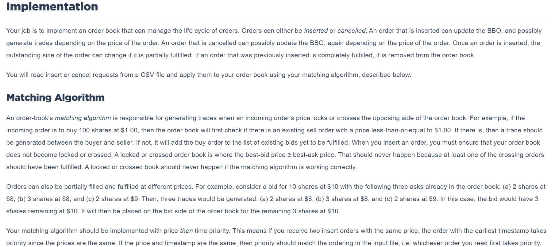 Solved Codewriting Order Book Project In this project, you | Chegg.com