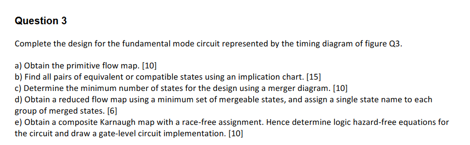Question 3 Complete the design for the fundamental | Chegg.com