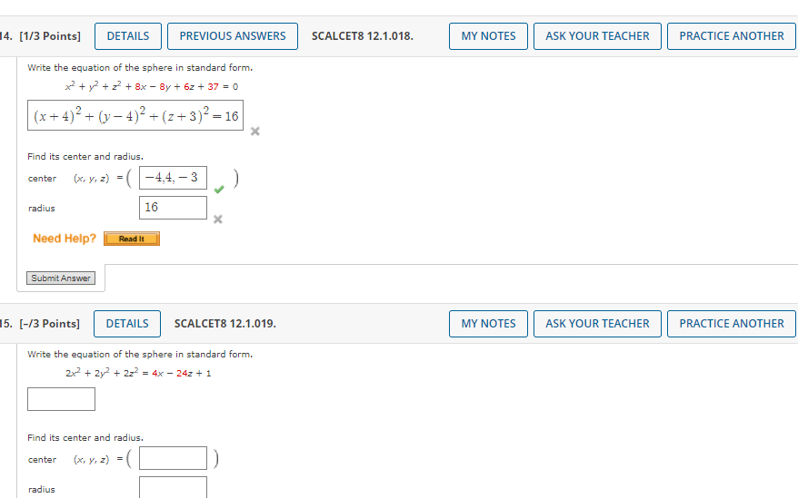 Solved 14. (1/3 Points) DETAILS PREVIOUS ANSWERS SCALCET8 | Chegg.com