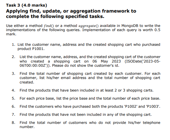Solved Applying Find Update Or Aggregation Framework To 1302