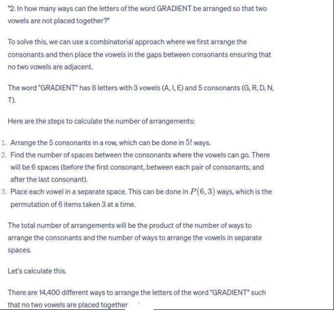 Solved "2. ﻿In how many ways can the letters of the word | Chegg.com